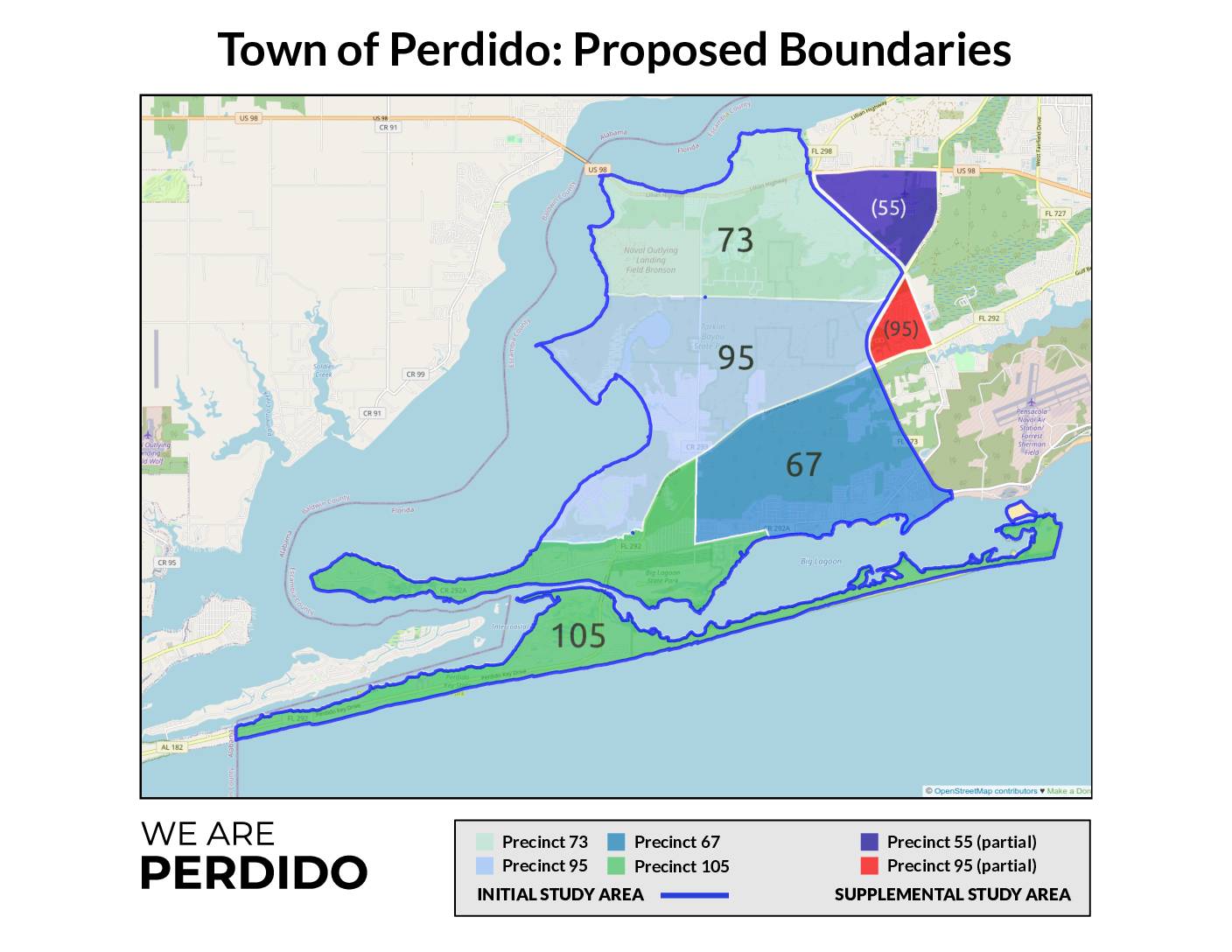 What are the initial and supplemental study areas, and why are there ...